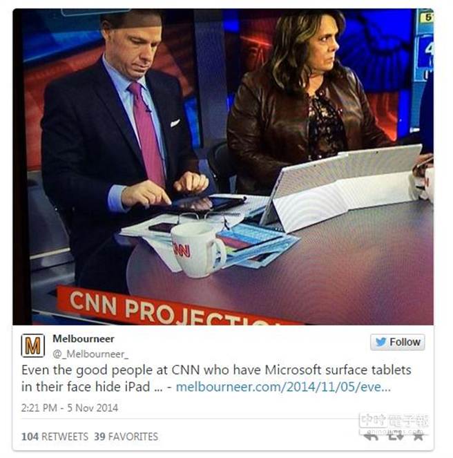 哭哭！CNN評論家用Surface當iPad支架 - 科技 - app01