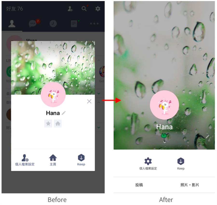 LINE》行動版更新8.12.0版 滿版個人主頁更美了 - 科技 - 中時電子報