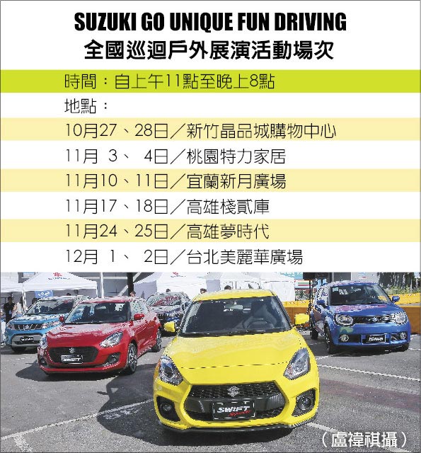 SUZUKI GO UNIQUE 體驗獨特駕駛樂趣 - 時尚消費 - 中國時報