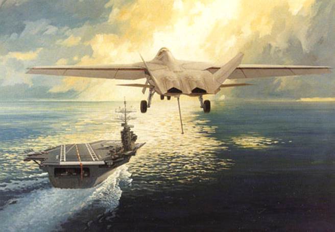 F-22戰機曾經的海軍型：NATF-22後掠翼猛禽 - 軍事 - 中時新聞網