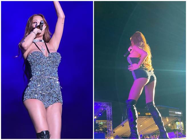 Jessi馬甲裝高雄開唱！性感抖雙峰美尻 喊話粉絲「胸部掉出來告訴我」 - 娛樂 - 中時