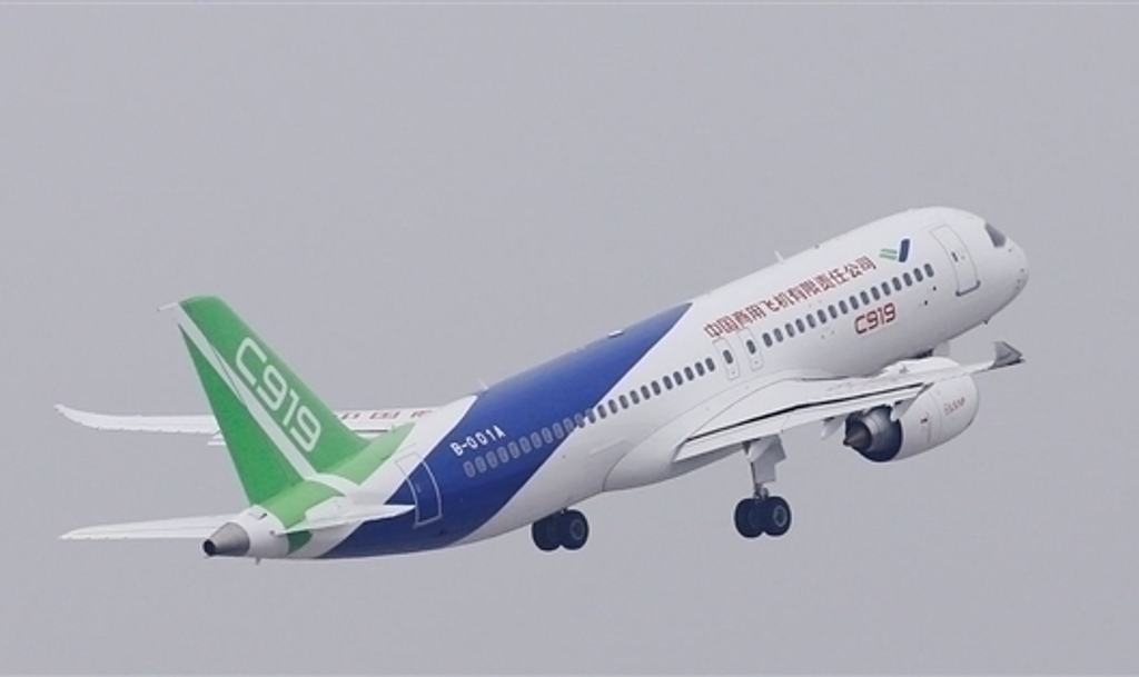 C919客機一次訂100架 中國商飛單筆最大訂單落地上海 - 兩岸 - 中時新聞網