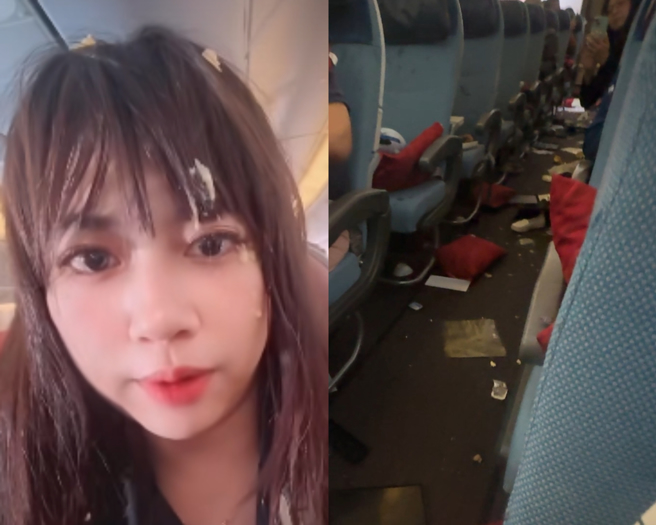 土航亂流機內慘況曝！「很像空難片」乘客：不敢鬆開安全帶 - 生活 - 中時新聞網