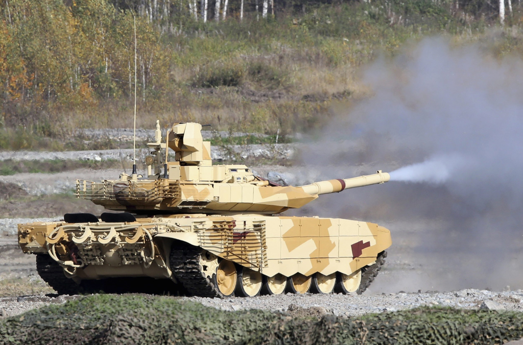 从攻乌汲取教训 俄最新T-90MS出口型坦克首亮相 - 军事 - 中时新闻网