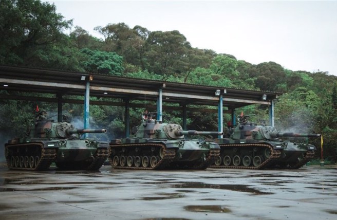 漢光兵推持續戰備訓練！陸軍CM11戰車7.62同軸機槍實彈射擊 - 軍事 - 中時新聞網