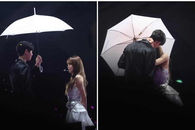 AAA》IZ＊ONE高雄合體掀回憶殺！YENA台上「接吻秋泳愚」IU也嗑爆 - 娛樂 - 中時